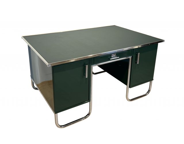 AD-SCH-469 Large Bauhaus metal desk, Germany circa 1930 - COLONEUM ...