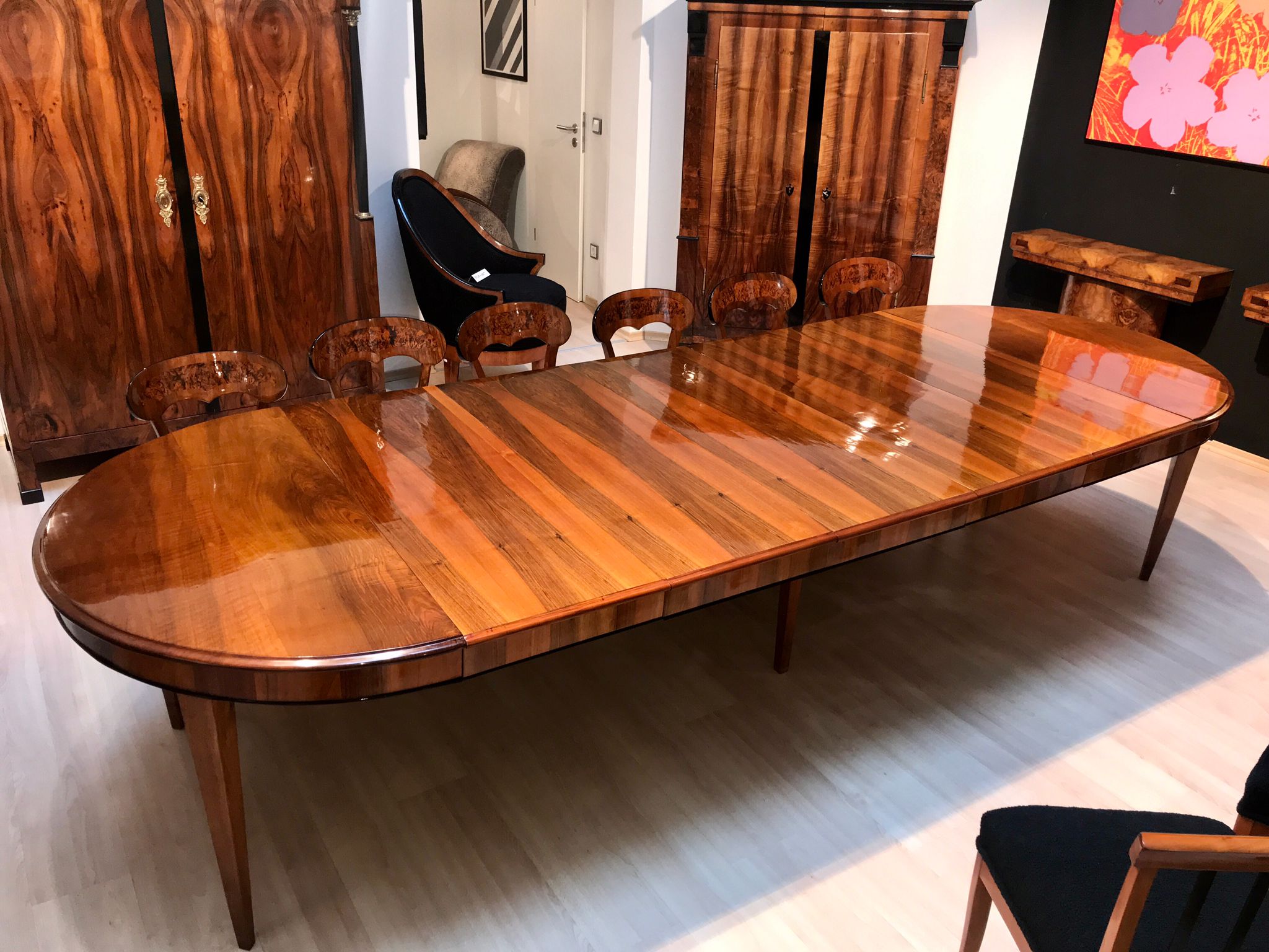 BM-TI-484 Biedermeier Expandable Dining table, Southwest Germany circa ...